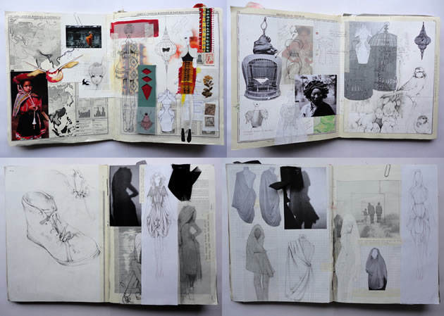 Textiles And Fashion Design Sketchbooks 20 Inspirational Examples